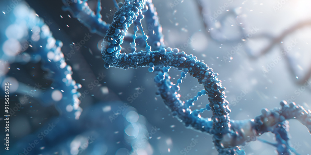 Microscope view of DNA structure strain helix Genetics and medical ...