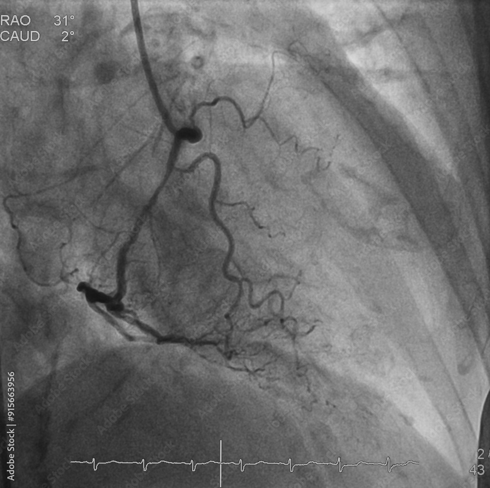 Coronary angiogram (CAG) was performed right coronary artery (RCA ...