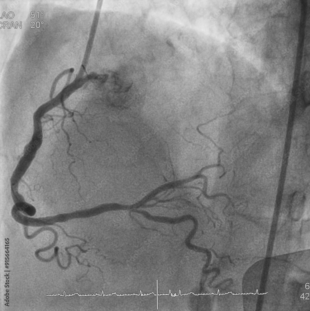 Coronary angiogram (CAG) was performed right coronary artery (RCA ...