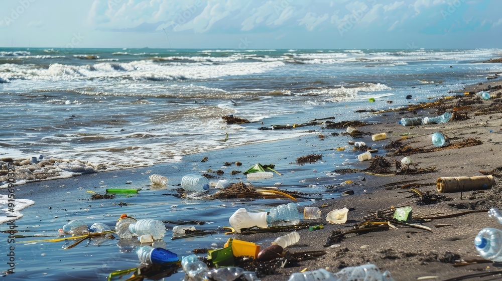 Describe the challenges facing beach environments. How do pollution ...