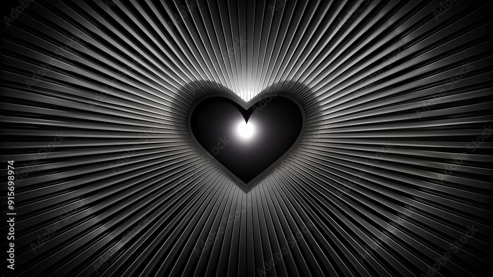 Dark, mysterious, and modern design featuring a horizontal black heart ...