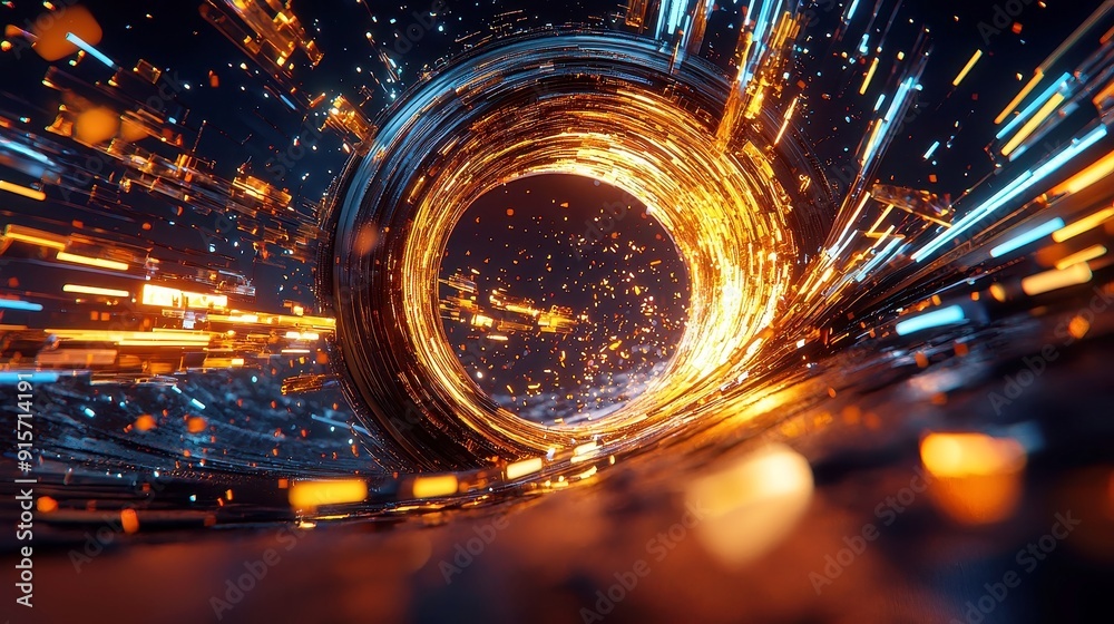 Dynamic technology and communication video slideshow, showcasing ...