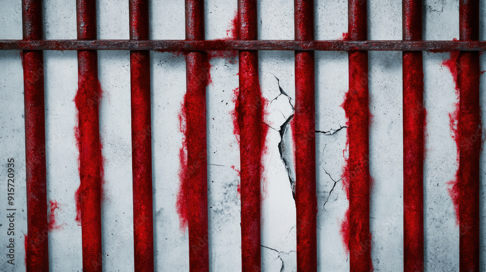 Explore a haunting image of a cracked concrete wall featuring old ...