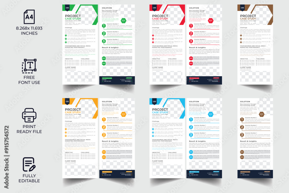 Rollup Technical Data Sheet layout template. Roll up modern Dl product ...