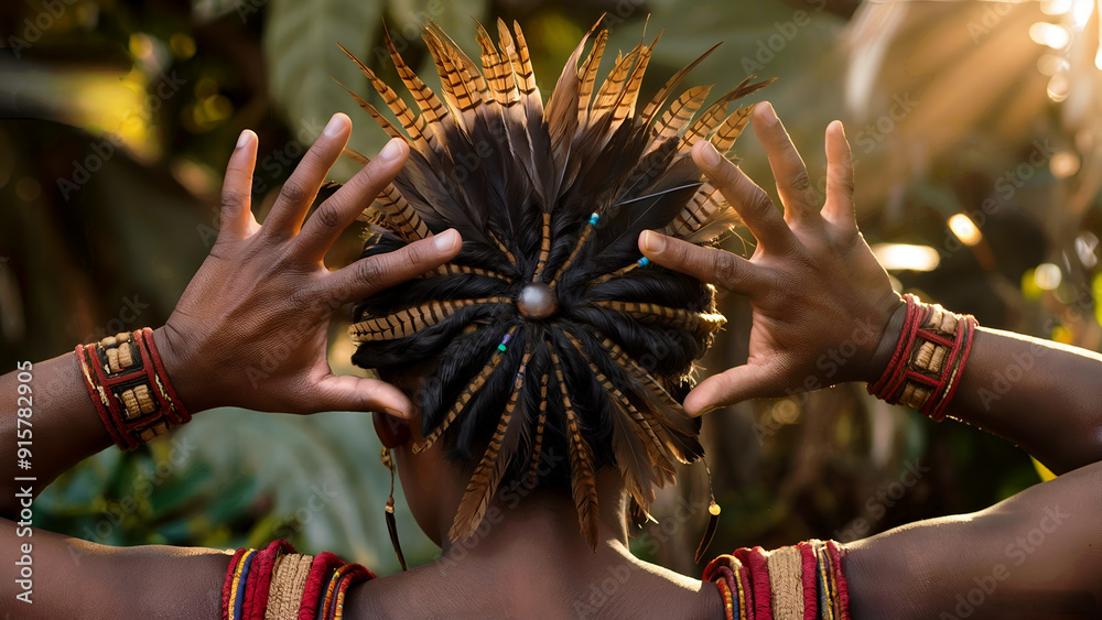 Majestic Huli Tribe Portrait: AI-Generated Image of Papua New Guinea's ...