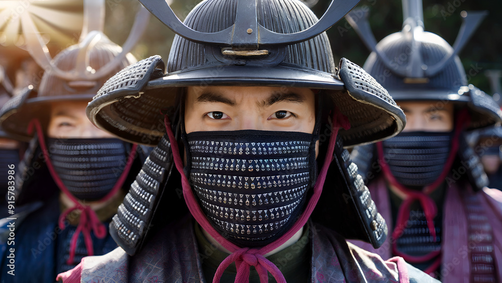 Close-Up of Traditional Meiji Era Samurai Armor | AI-Generated ...