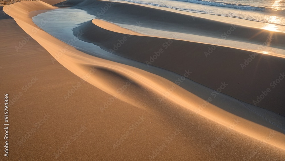 Underwater Sand Dunes Sunlight Beams Refracting Through Water Stock ...