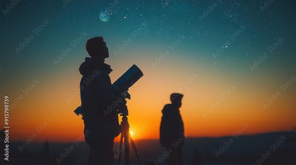Astronomers conducting deep space cosmic observation Stock Photo ... Astronomers conducting deep space cosmic observation Stock Photo ...
