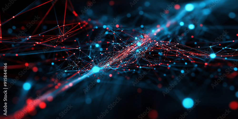 A transport network map with routes and hubs Stock Illustration | Adobe ...