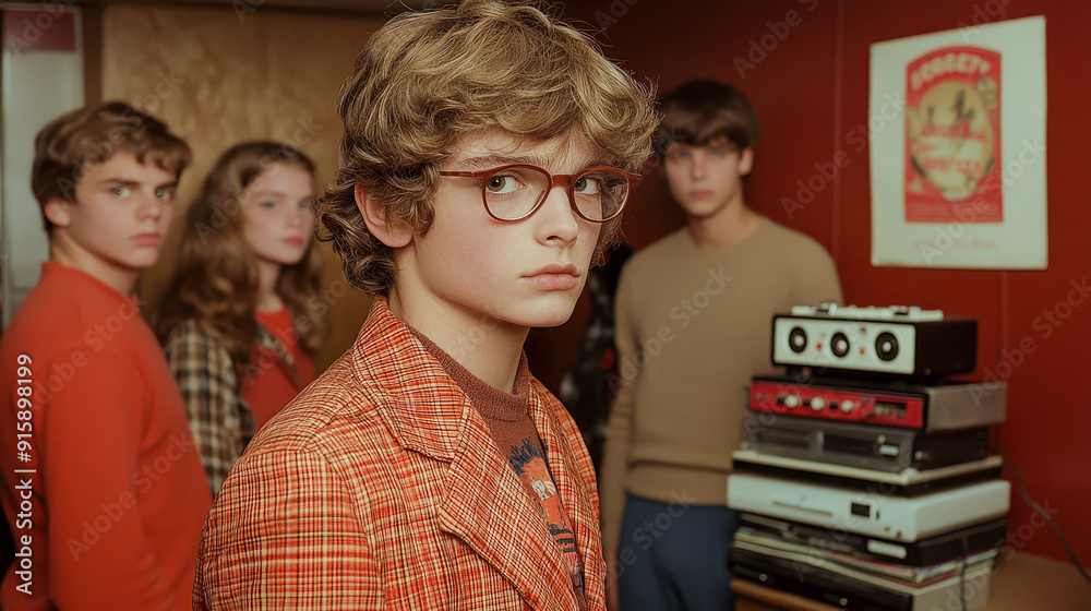 Children of the 80s A nostalgic photograph capturing the essence of ...