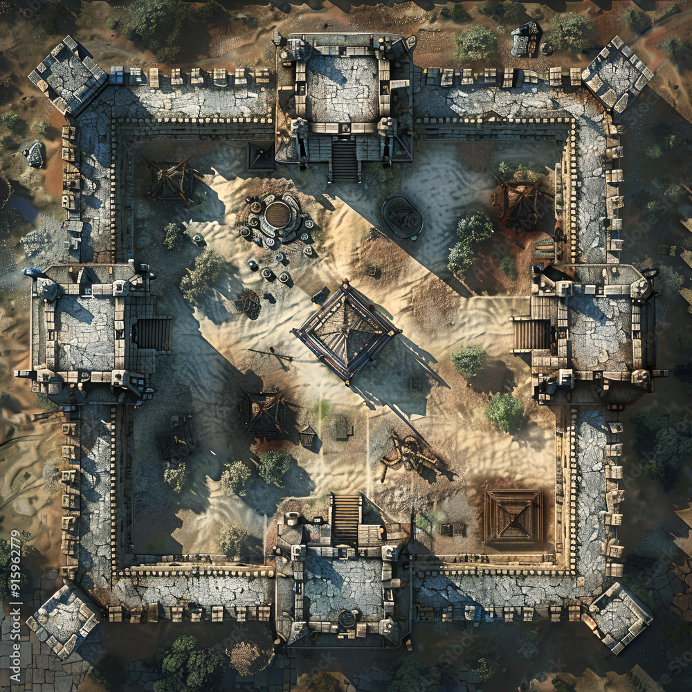 Medieval Battle Map for RPG, Dungeons and Dragons Map, DnD Tabletop ...