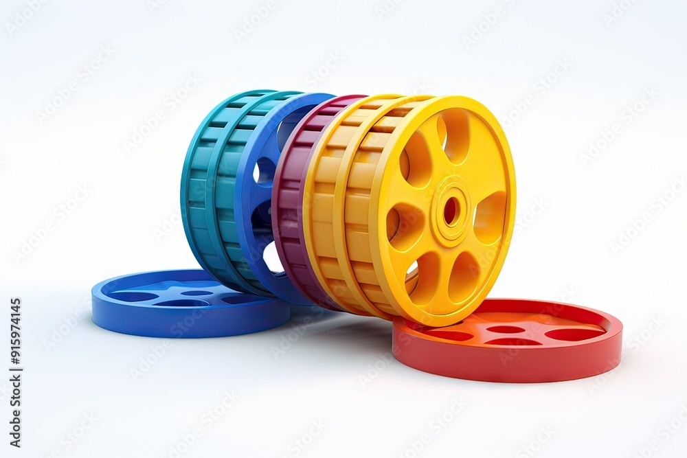 film reel. Retro style. A reel of a movie. A symbol of cinema and ...