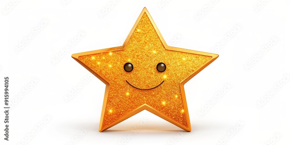Gold star sparkle emoji with a vibrant orange star icon, perfect for ...