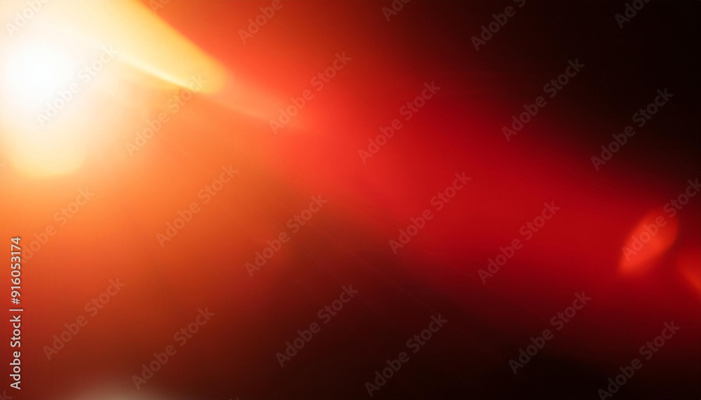 Colorful red blank film strip light leak overlay. Retro lens flare ...