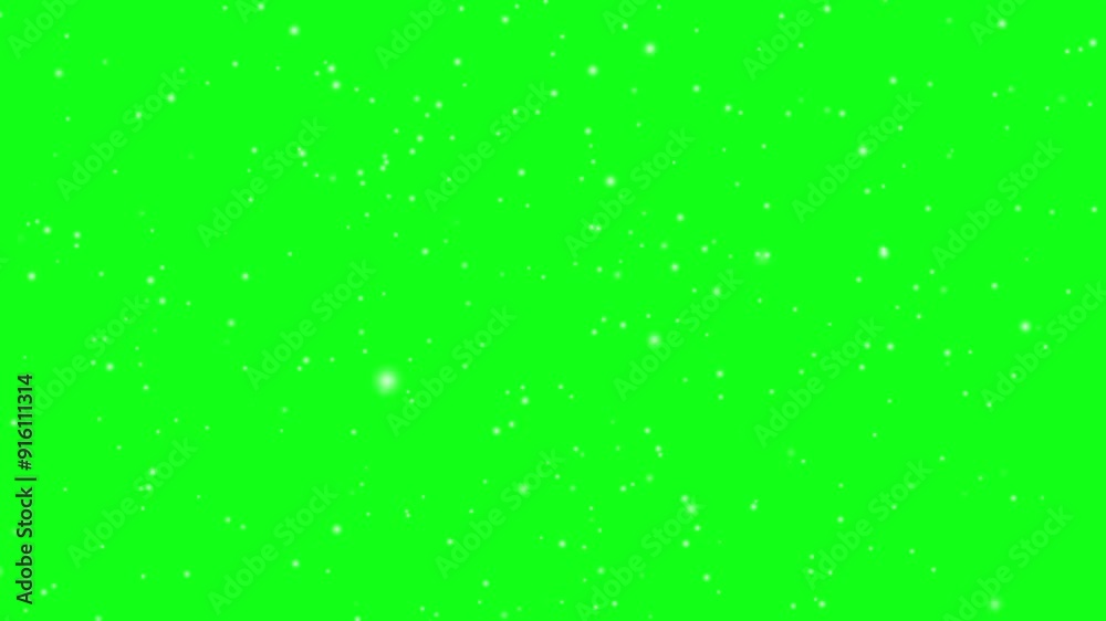 Snow falling on green screen background, Snowfall start falling ...
