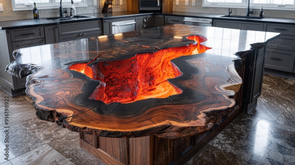 Sleek sophistication, modern style kitchen design, creative kitchen ...