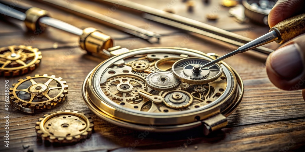 Repairing intricate mechanical watches , watchmaker, repair, precision ...