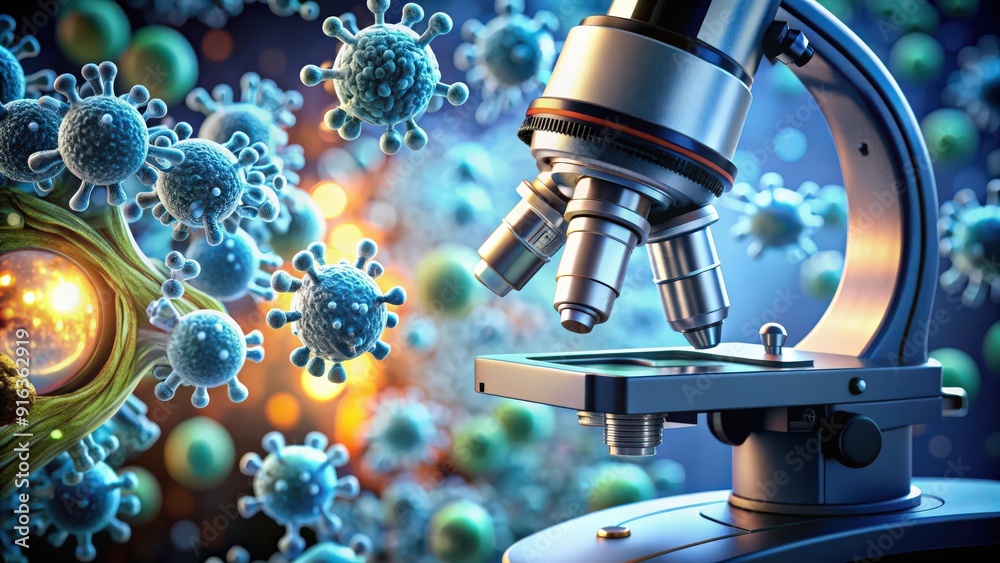 Microscopic organism under a microscope, biology, science, tiny, cell ...