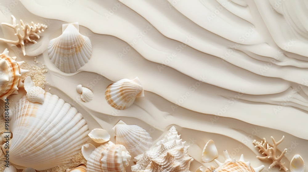 Seashell and sandy texture beach wedding invitation. perfect for ...
