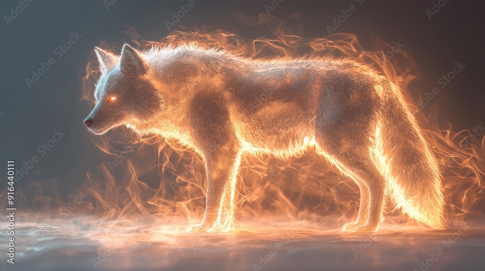 Ethereal fantasy spirit guide with intricate mystical markings, blender ...