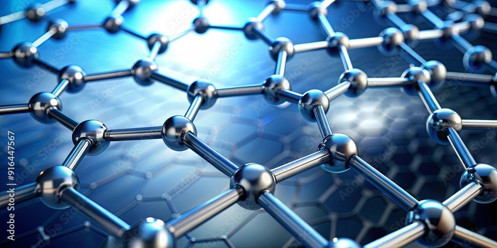 Scientific of graphene molecule, graphene, hexagonal, molecular ...