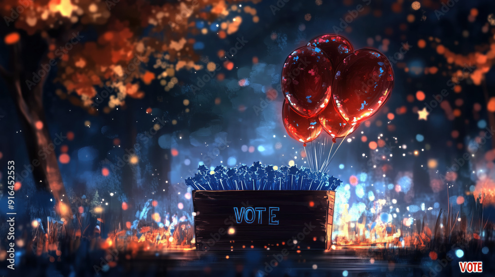 US Election day, political election campaign, USA presidential election ...