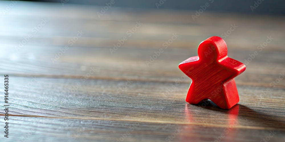 Red meeple of a board game piece , game, player, tabletop, toy ...