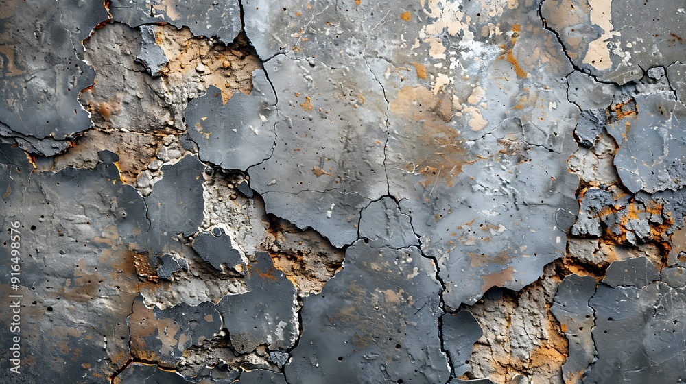 A background of rustic concrete texture, aged concrete with prominent ...
