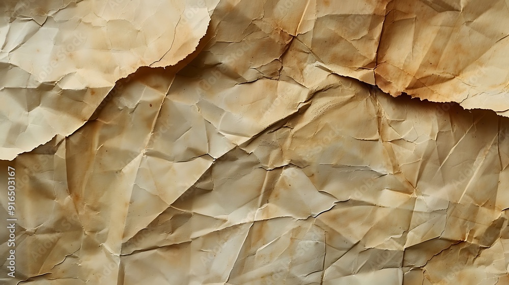 A background of vintage paper texture, old book paper, yellowed and ...