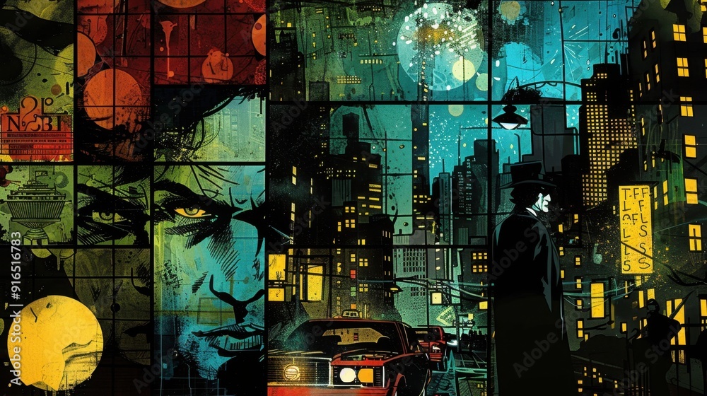 Comics: Illustrated narratives with a sequence of panels, blending text ...