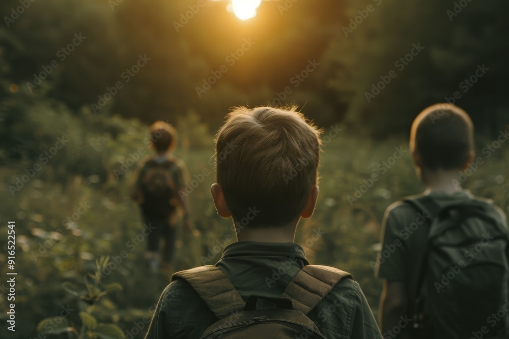 Gen Z individuals relishing outdoor adventures, connecting with nature ...
