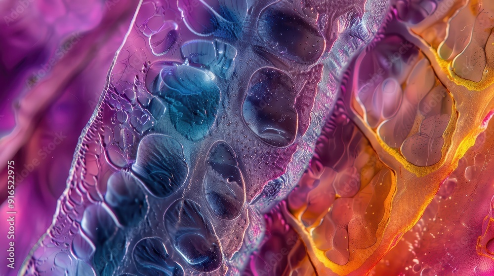 Delicate Beauty of Fish Gill Tissue Revealed - Detailed Microscopic ...