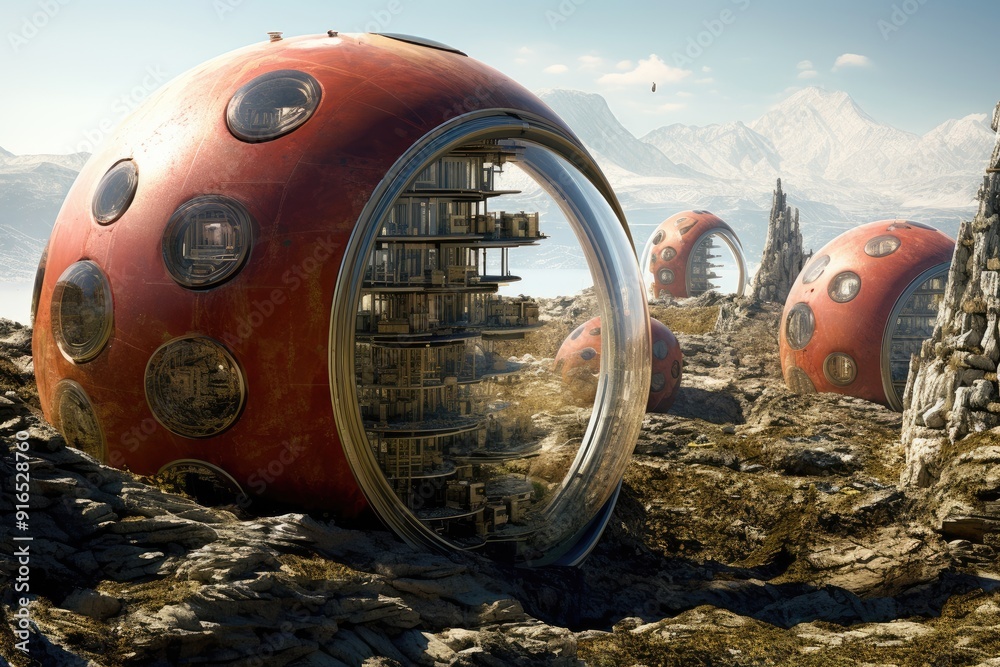 Egg-shaped Habitats: Colonies on distant planets housed within gigantic ...