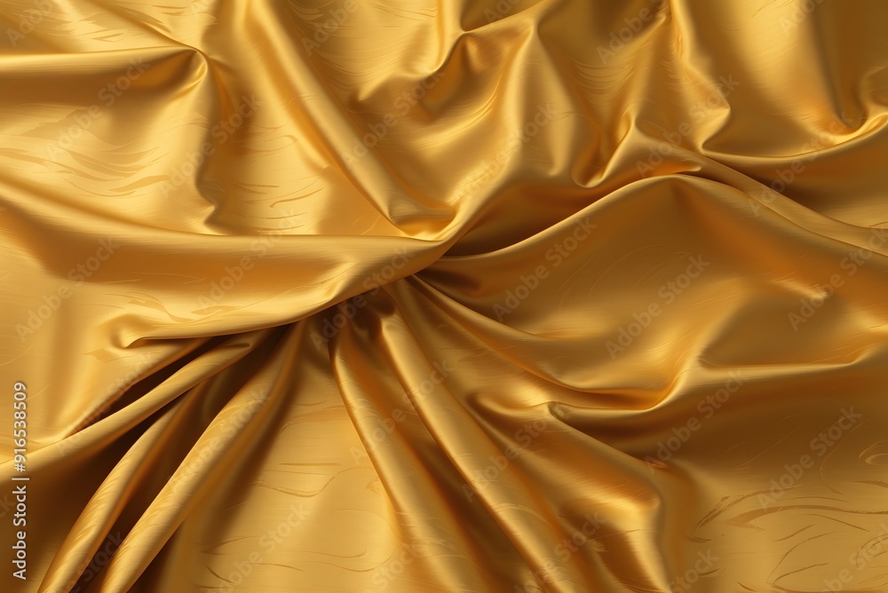 Smooth elegant white silk or satin luxury Golden cloth texture can use ...