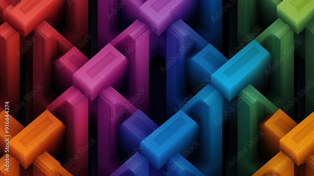 Pixel art sprites arranged in a repeating geometric pattern Stock ...