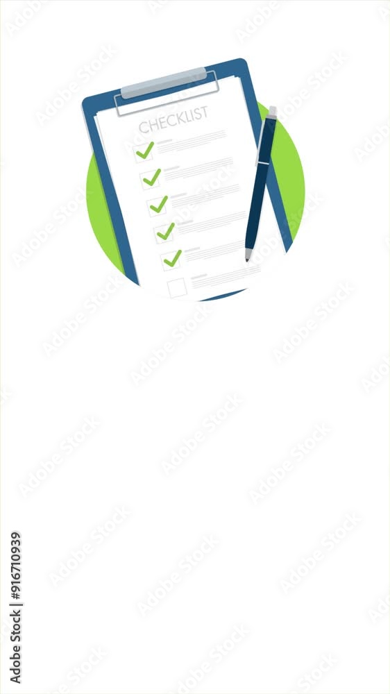 Check list document, paper check list and to do list with checkboxes ...