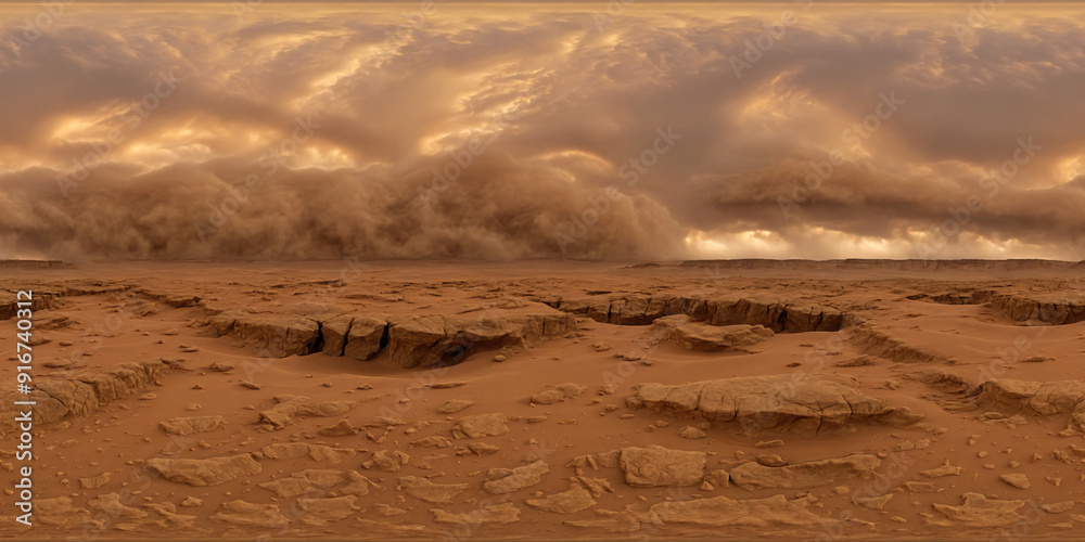 HDRI Mars Equirectangular Panorama 3 Stock Illustration | Adobe Stock