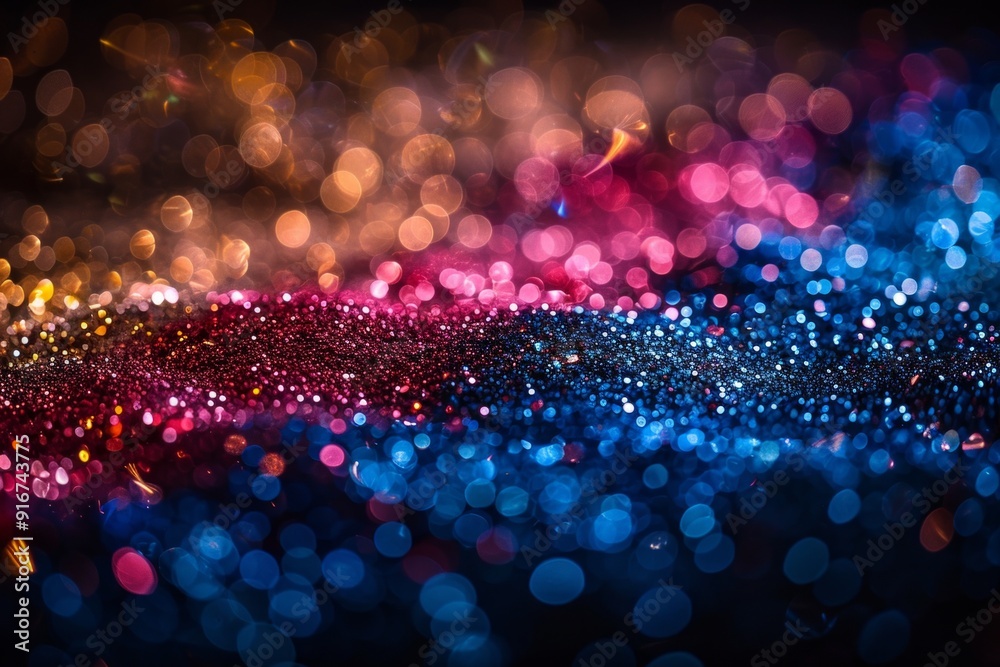 black background with Czechia flag colors in glitter and bokeh Stock ...