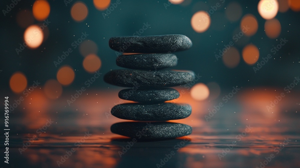 Stacked objects with a dramatic drop, showcasing the visual impact of ...