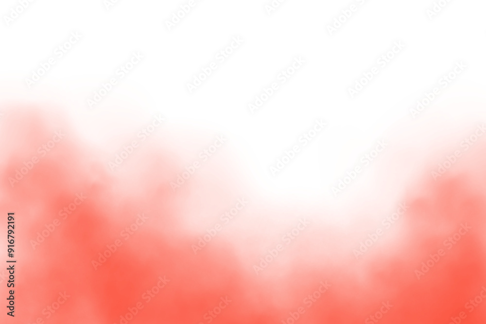 Abstract red smoke mist fog on a transparent background. Texture for ...
