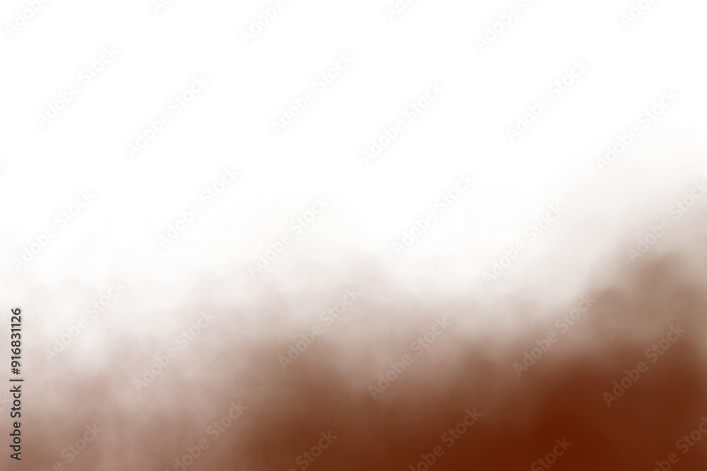 Vetor de Dust storm with swirling sand cloud, brown smoke, flying ...