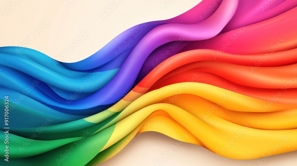 Bright and inclusive LGBTQIA Pride Rainbow background, high-resolution ...