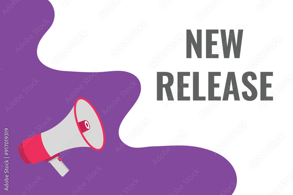 new release button, banner, label, template for website. new release ...
