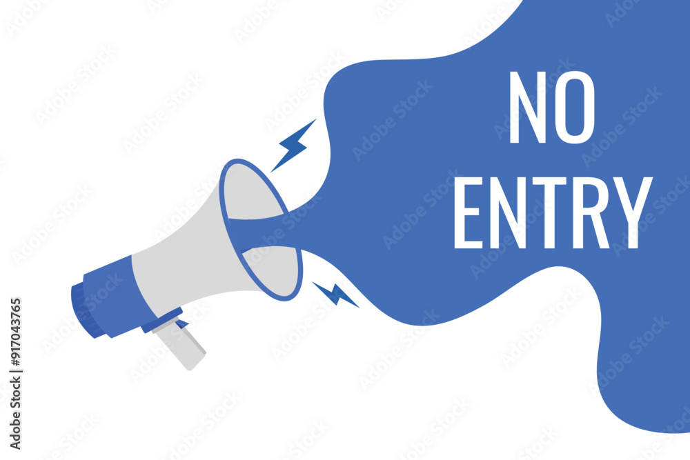 no entry button, banner, label, template for website. no entry text ...