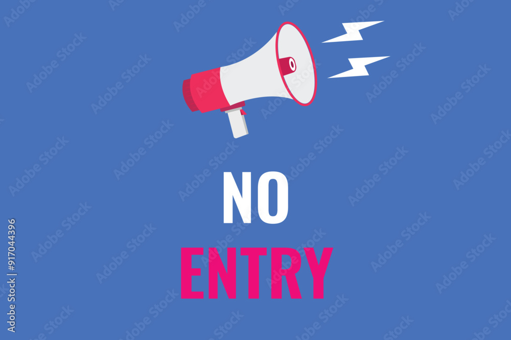 no entry button, banner, label, template for website. no entry text ...