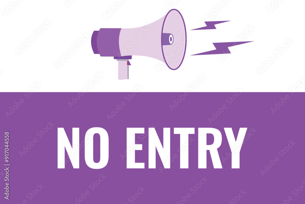 no entry button, banner, label, template for website. no entry text ...