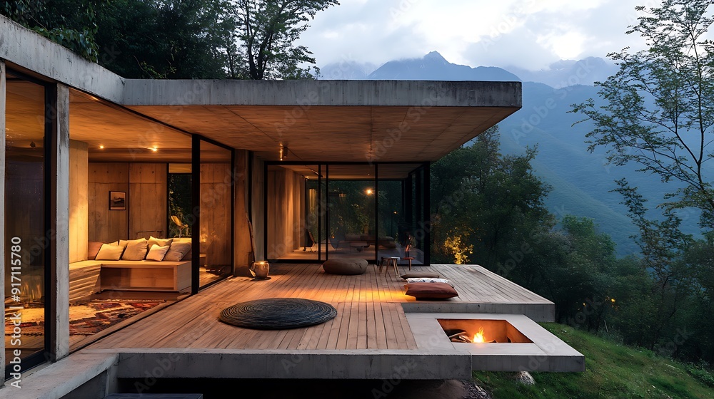 an amazing exterior one-storey house, single-floor, only one floor ...