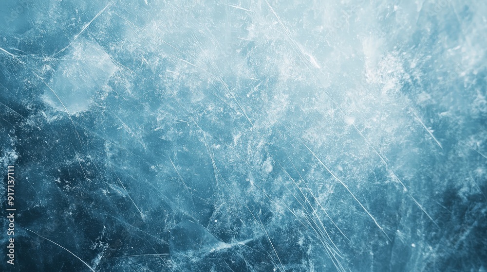Fotografie, Obraz Frozen Texture: A Close-up Look at Ice,Beautiful ...
