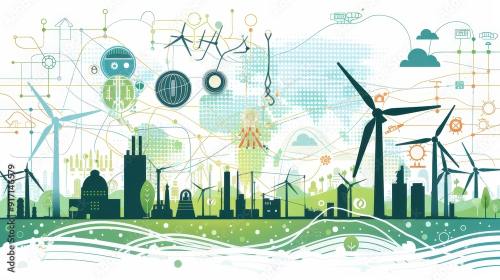Imagine an infographic that compares renewable and non-renewable energy ...