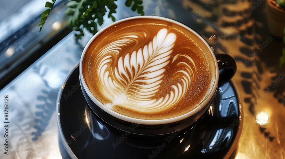 Latte art is a popular trend in coffee shops. Describe your favorite ...